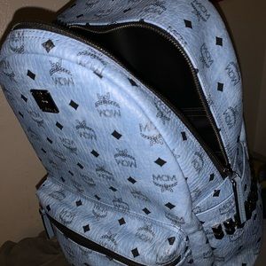 MCM | Bags | Light Blue Medium Mcm Backpack | Poshmark